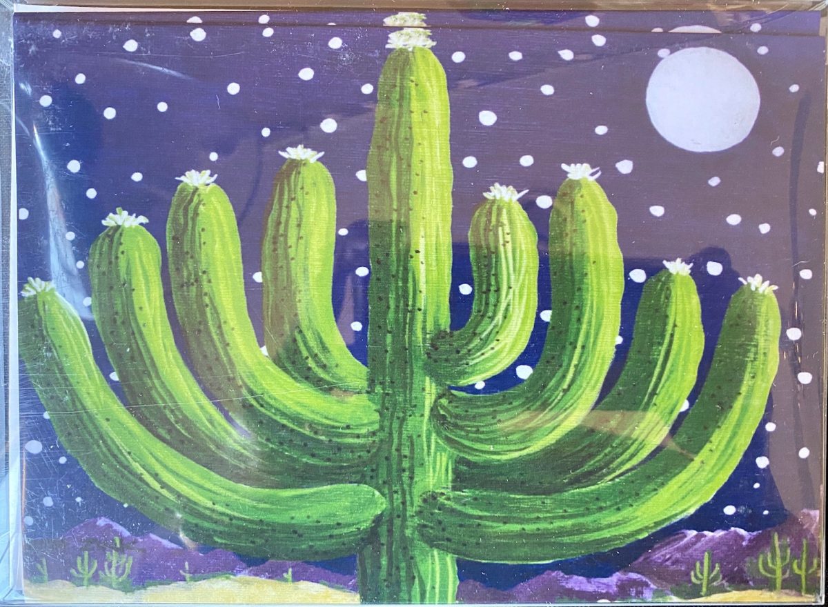 Holiday Cards CHR-1118Santa Quail with Ornaments 1 - Beth Zink Art