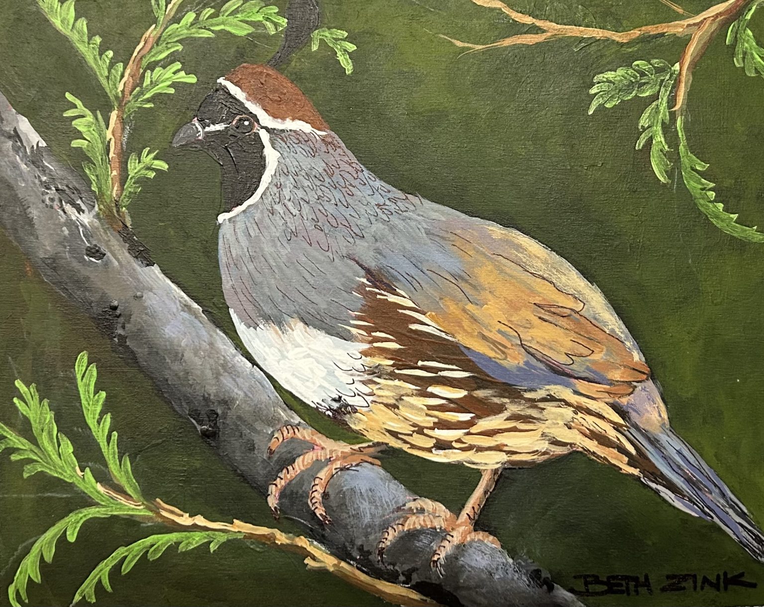 Beth Zink Art - Vibrant Contemporary Cactus Floral & Landscape Paintings